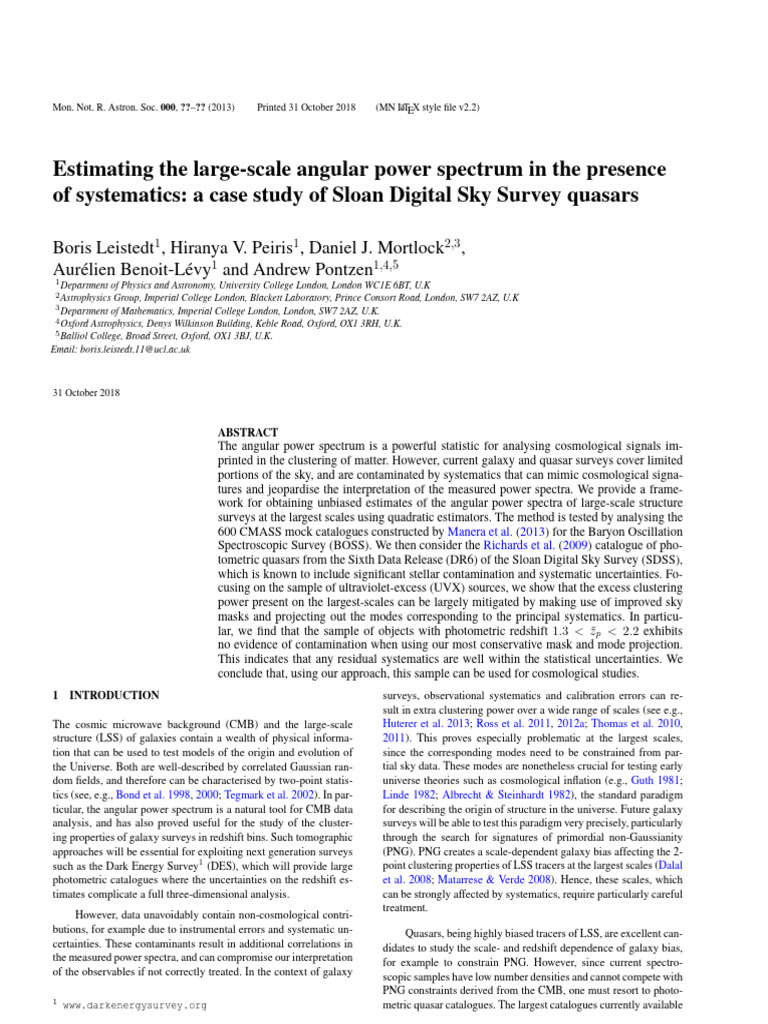 Estimating The Large-Scale Angular Power Spectrum in The Presence of ...