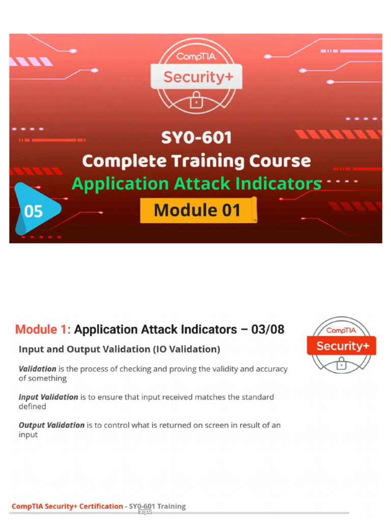 Topic 3 Application Attack Indicators | PDF
