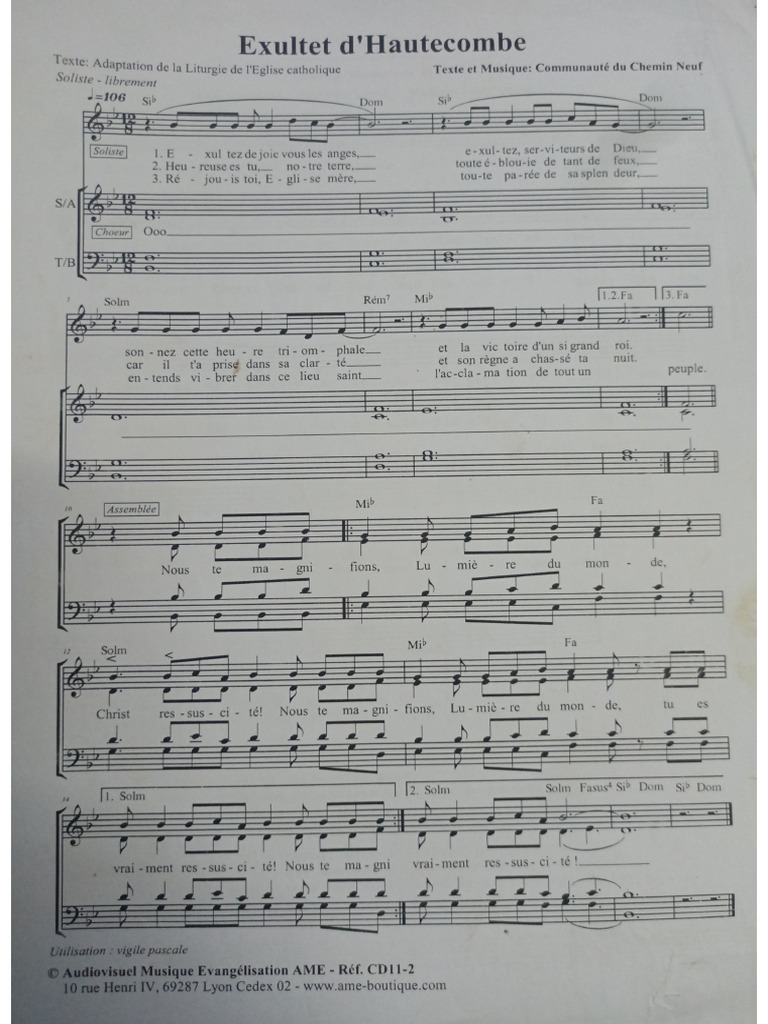 Exultet D'autecombe | PDF