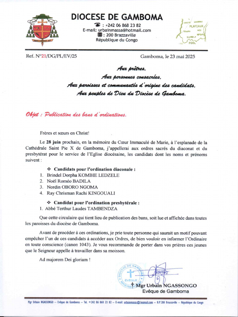 Publication Des Bans 2025 | PDF