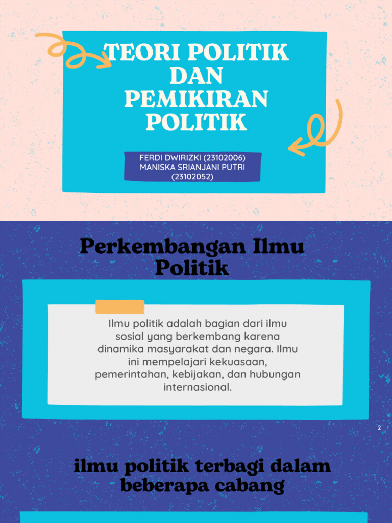 Teori Politik Dan Pemikiran Politik | PDF