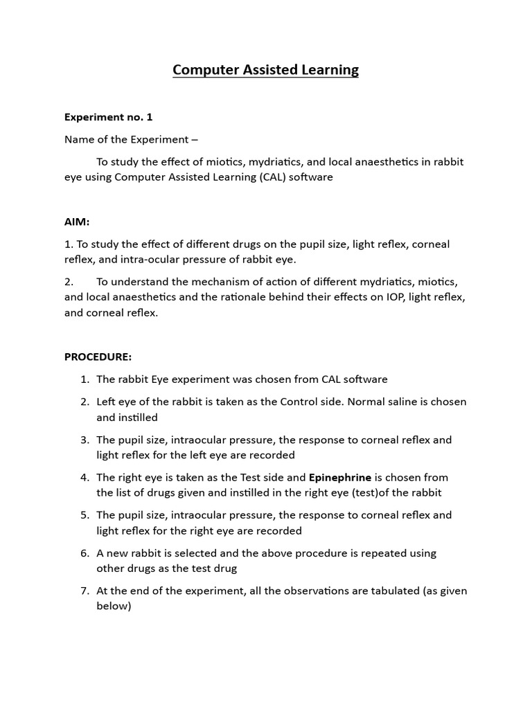 Chapter 15 Computer Assisted Learning 2024 | PDF | Acetylcholine | Norepinephrine