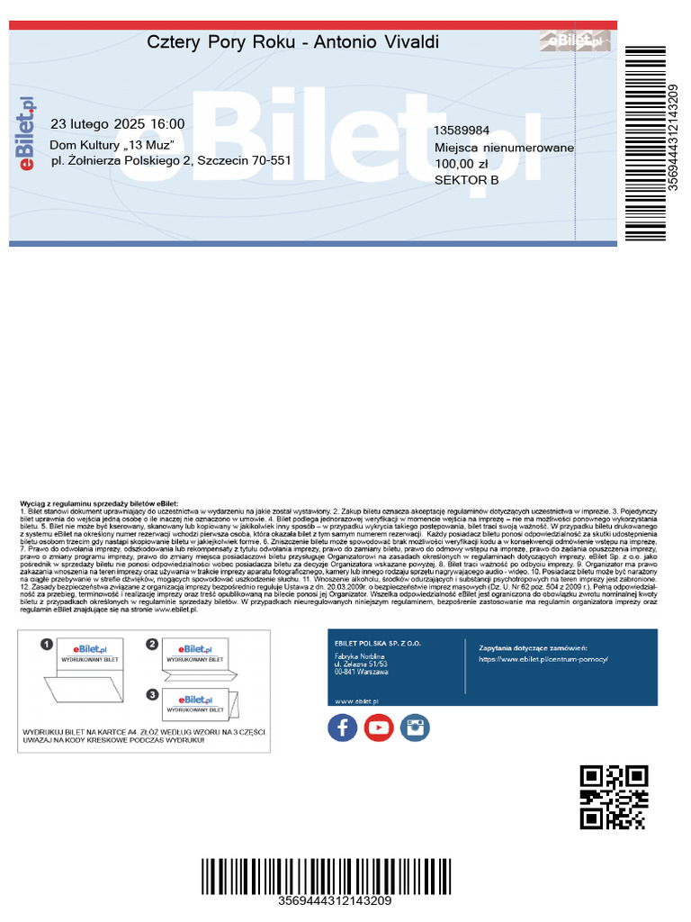 Vivaldi Bilet | PDF