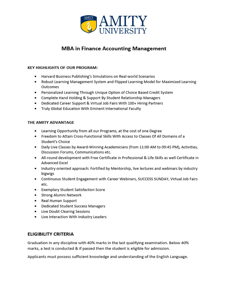 Finance Accounting Management | PDF | Learning | Master Of Business ...