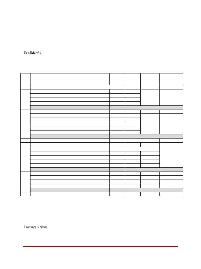 Clinical Skills Rating Scale for Exams | PDF | Physical Examination ...