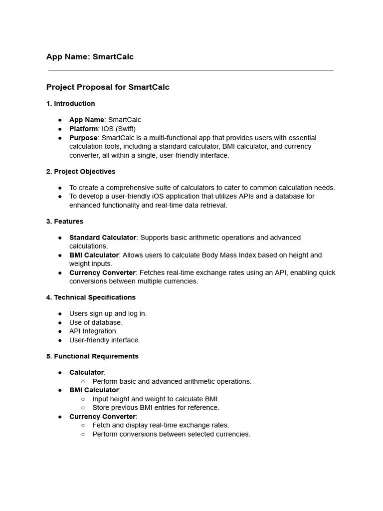 (SmartCalc) | PDF