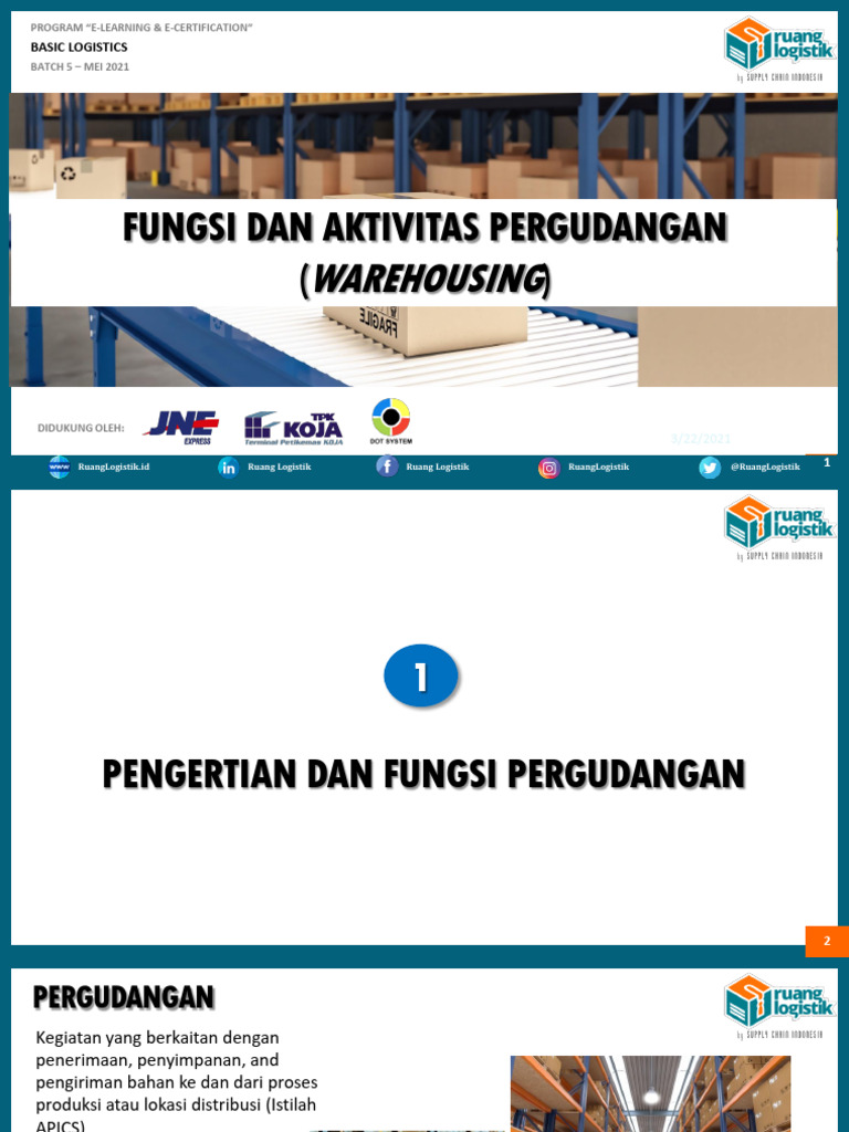RL. Fungsi Dan Aktivitas Pergudangan | PDF