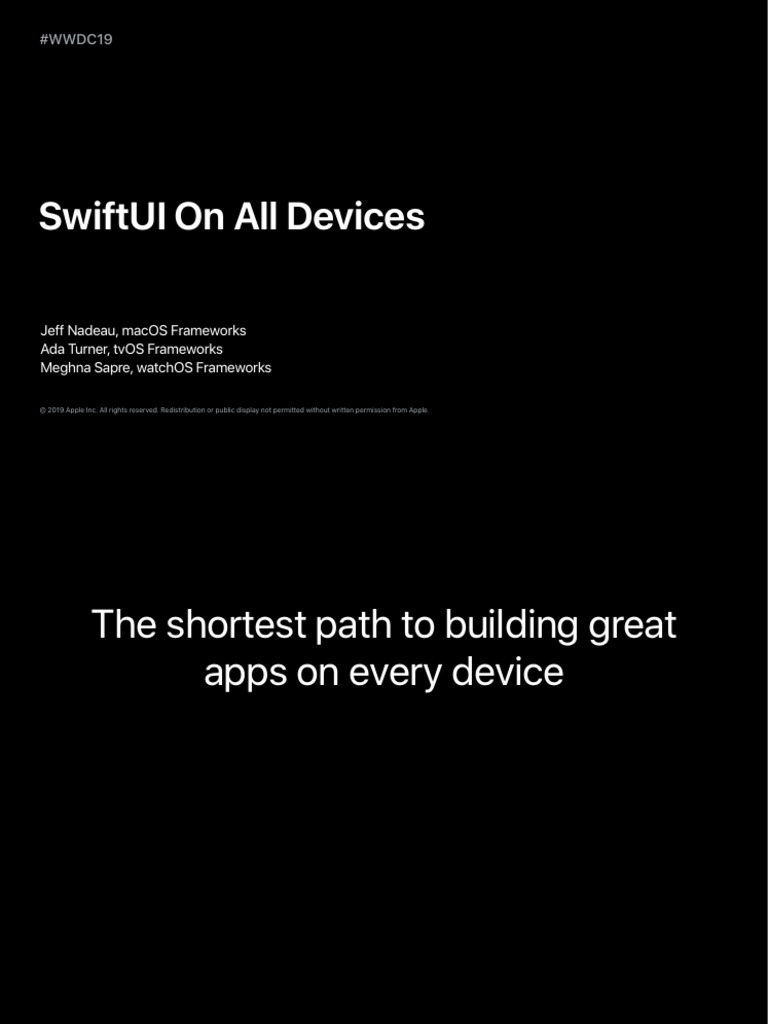 240 Swiftui On All Devices | PDF | Software | Personal Computers