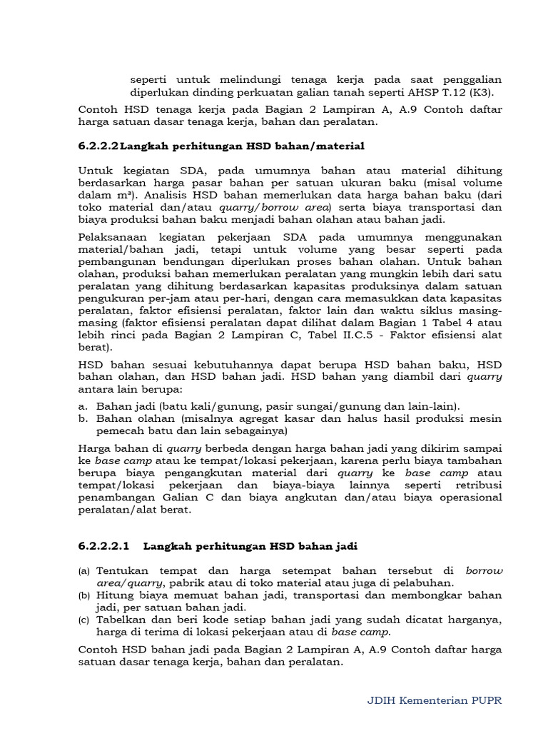 Langkah Perhitungan HSD Material | PDF