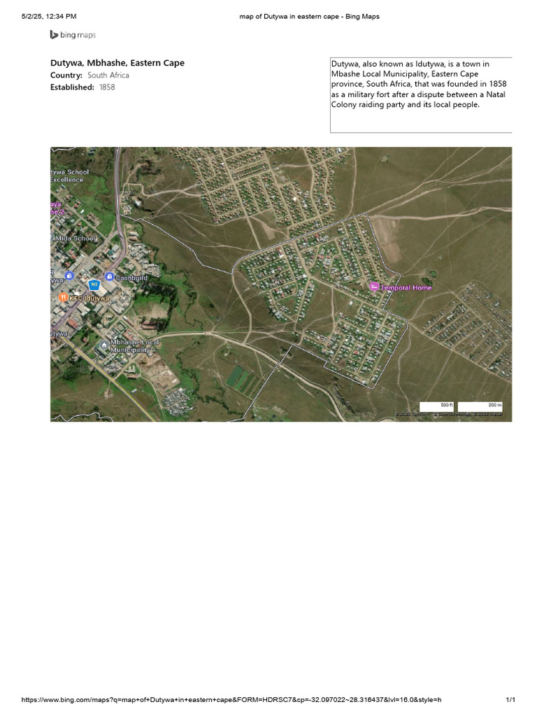 Dutywa: Overview and Location Guide | PDF | Data | Geographic Data And ...