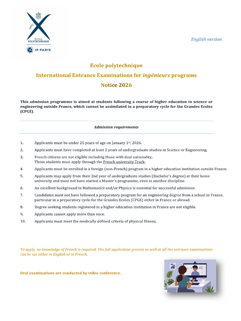 (2026 Notice) FUI of Ecoles Polytechnique | PDF