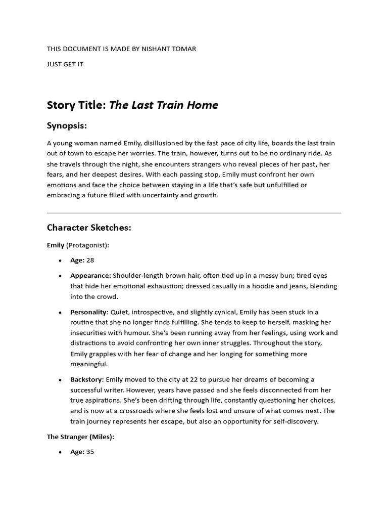 The Last Train Home: A Journey of Self-Discovery | PDF