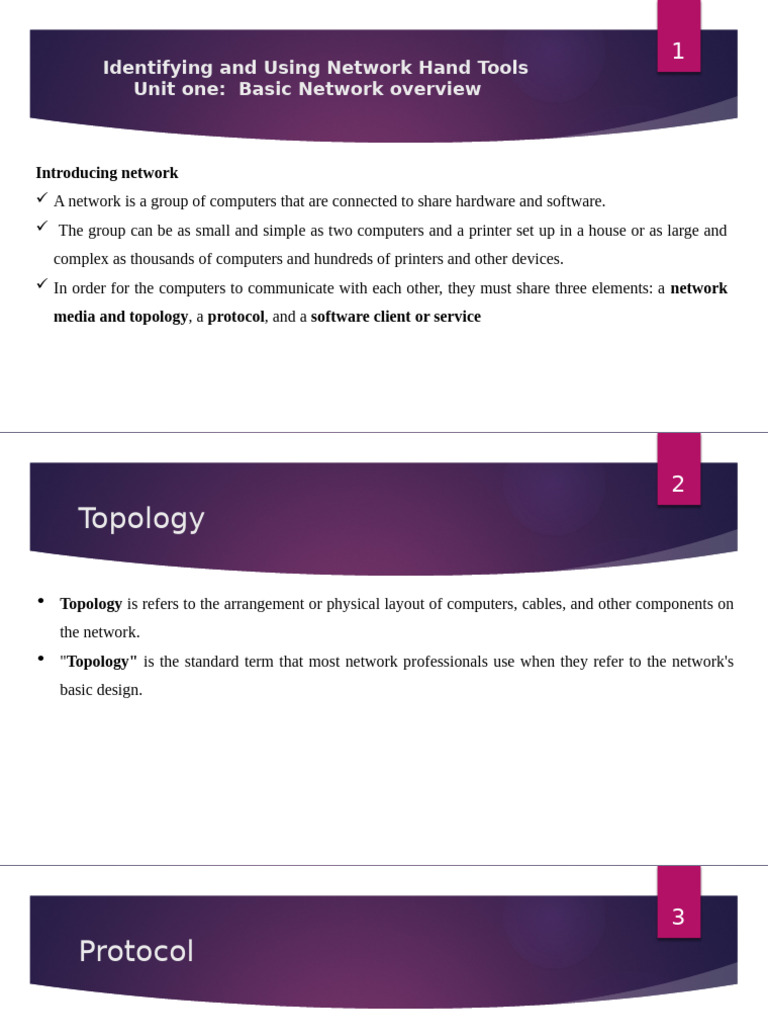 Network Hand Tools and Types Explained | PDF | Computer Network ...