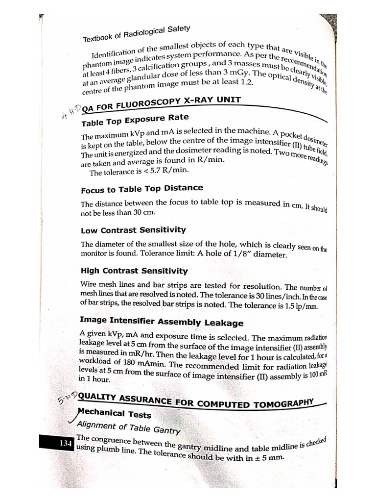 QA For Fluros | PDF