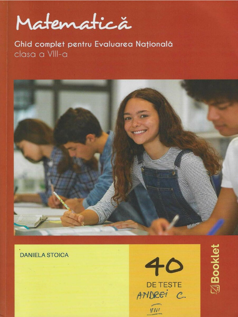 Matematica Ghid Complet Pentru Evaluarea Nationala Daniela Stoica Compress | PDF