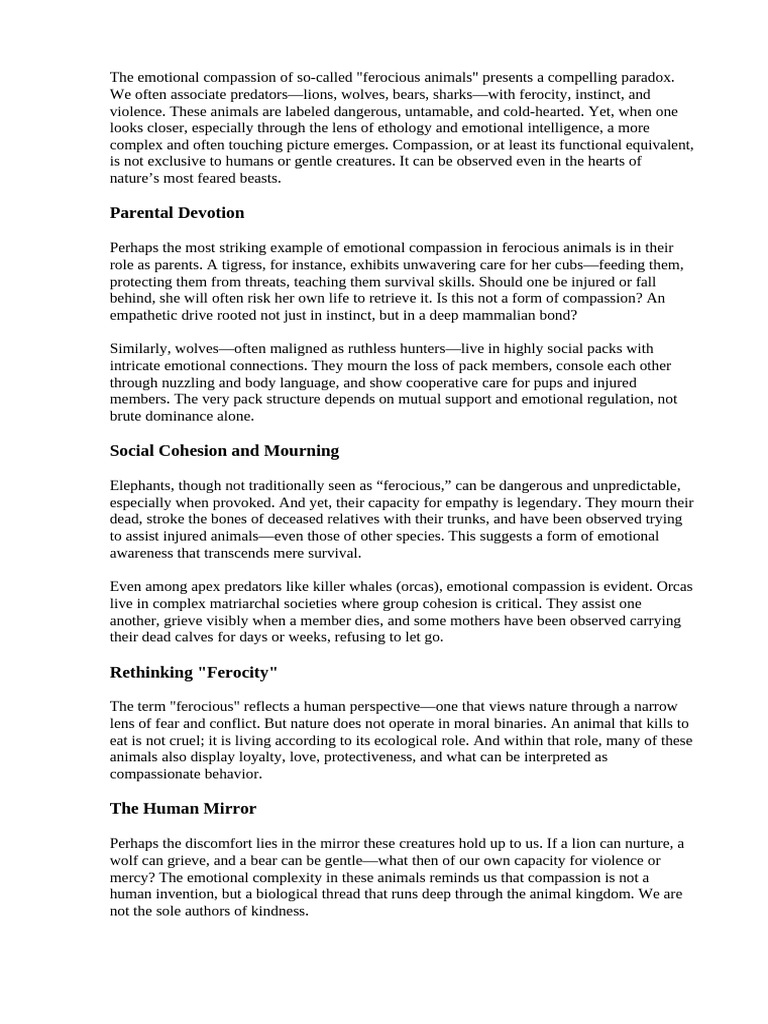 The Emotional Compassion of So | PDF | Empathy | Compassion