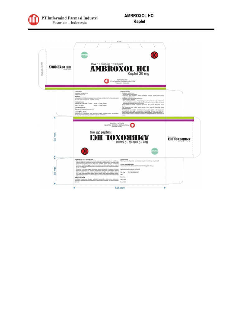 Kemasan Ambroxol Tablet-1 | PDF