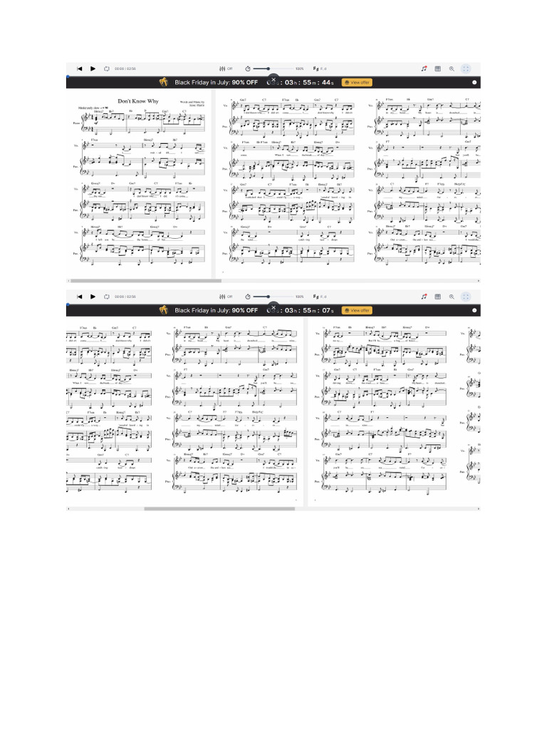 Norah Jones Don't Know Why | PDF