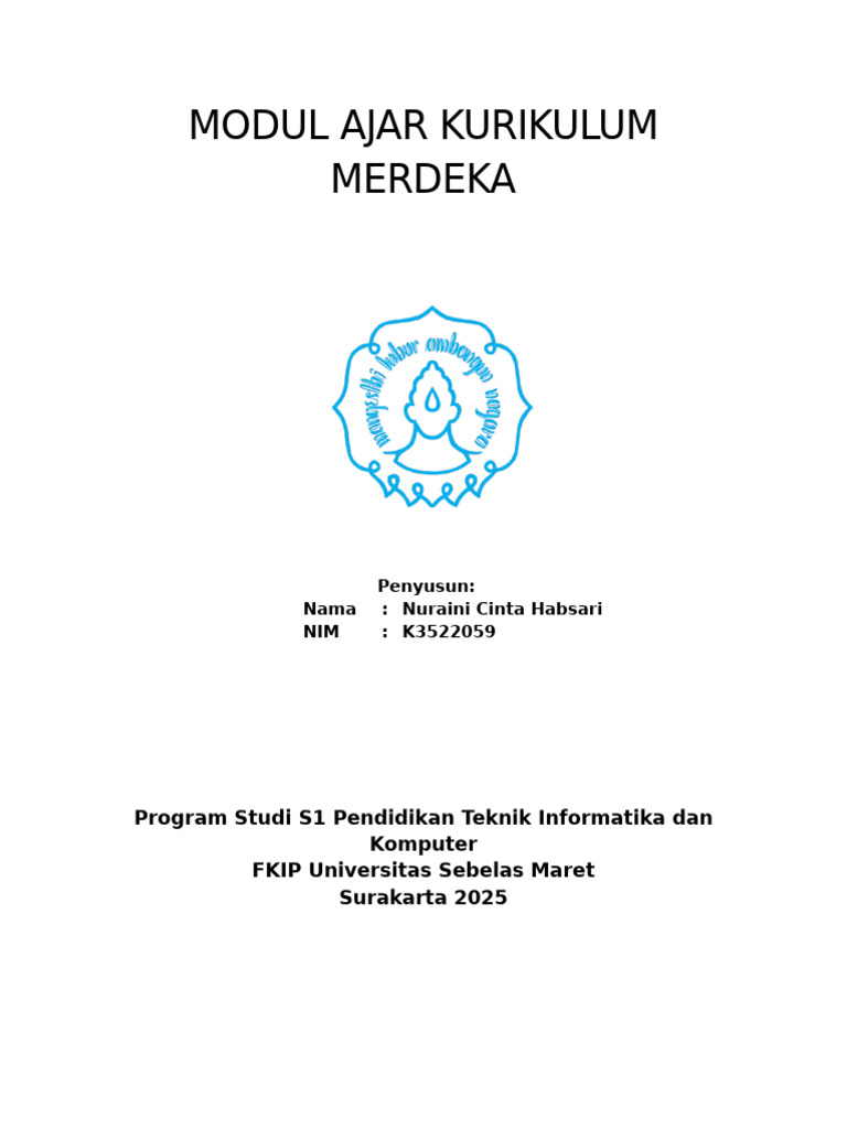 Template Modul Ajar | PDF