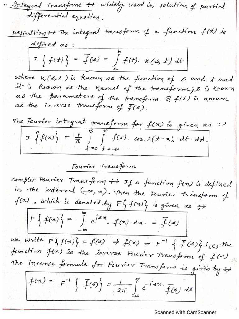 Integral Transforms | PDF