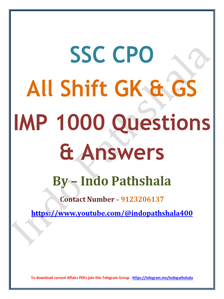 SSC Answers | PDF