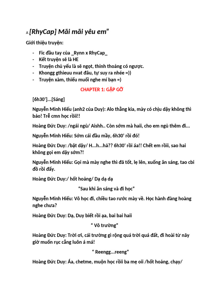 Rhy Cap 1 | PDF