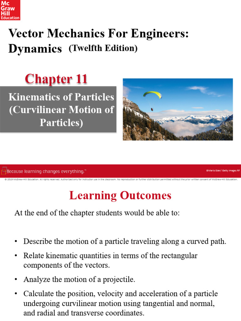 Week 3 Kinematics of Particles (Curvilinear Motion) - Ch11 - MAC-AUG 2024 | PDF | Acceleration ...