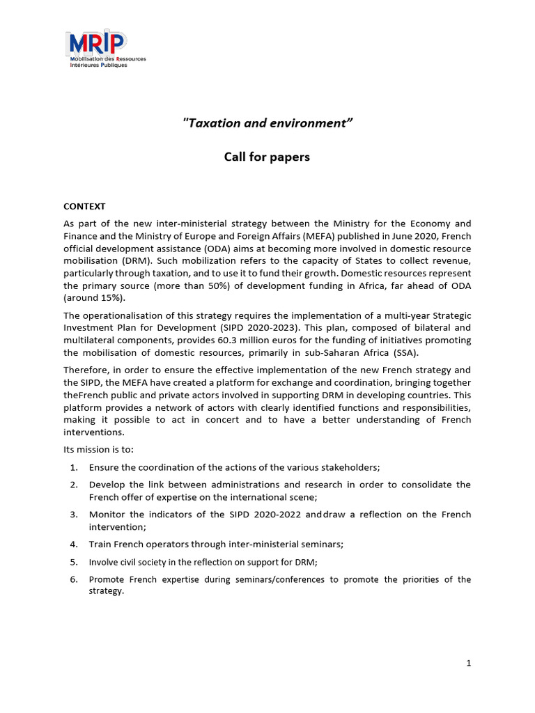 Environmental Taxation in Developing Countries | PDF | Taxes ...