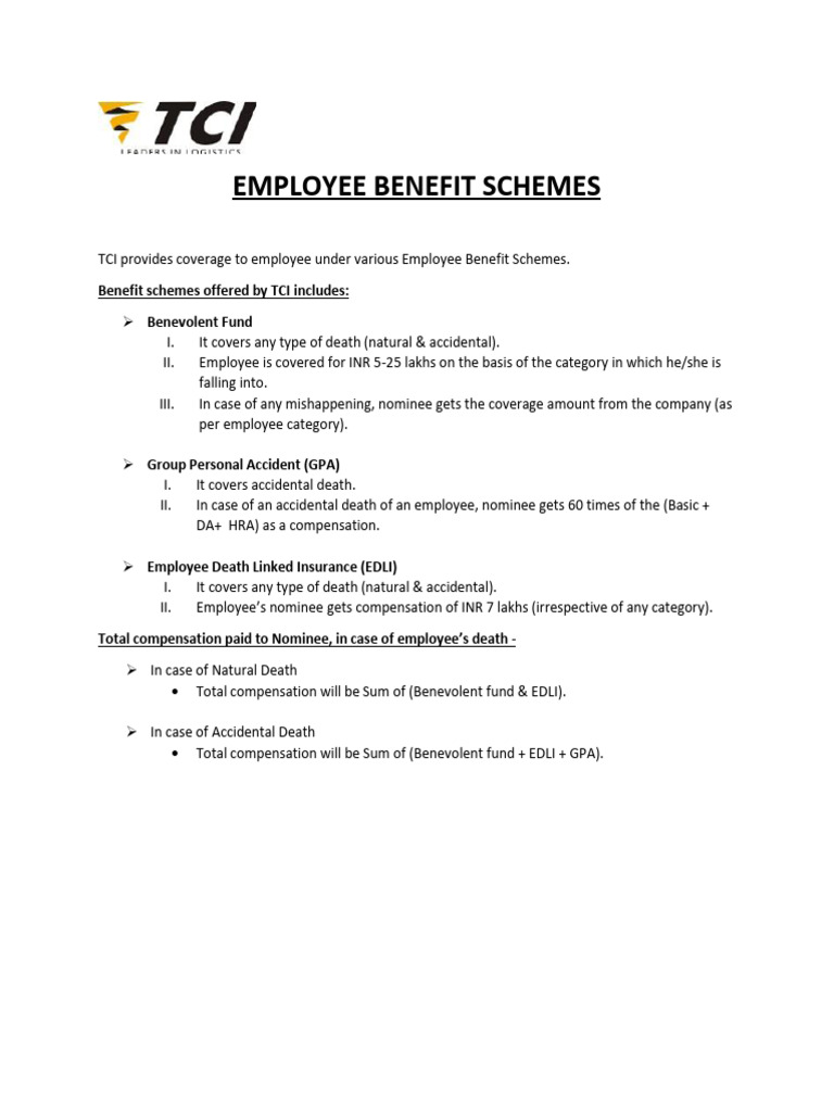 Employee Benefit Note | PDF