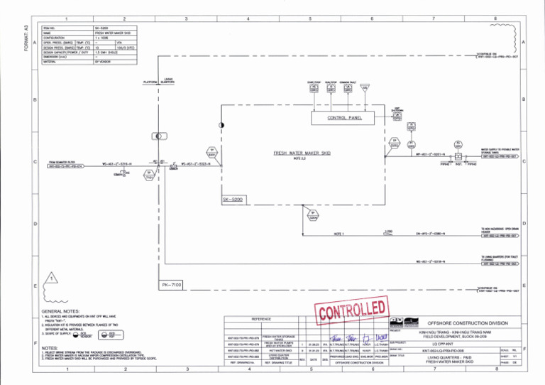 Knt 002 Lq Pr9 Pid 008_1_lq p Id Fresh Water Maker Skid | PDF