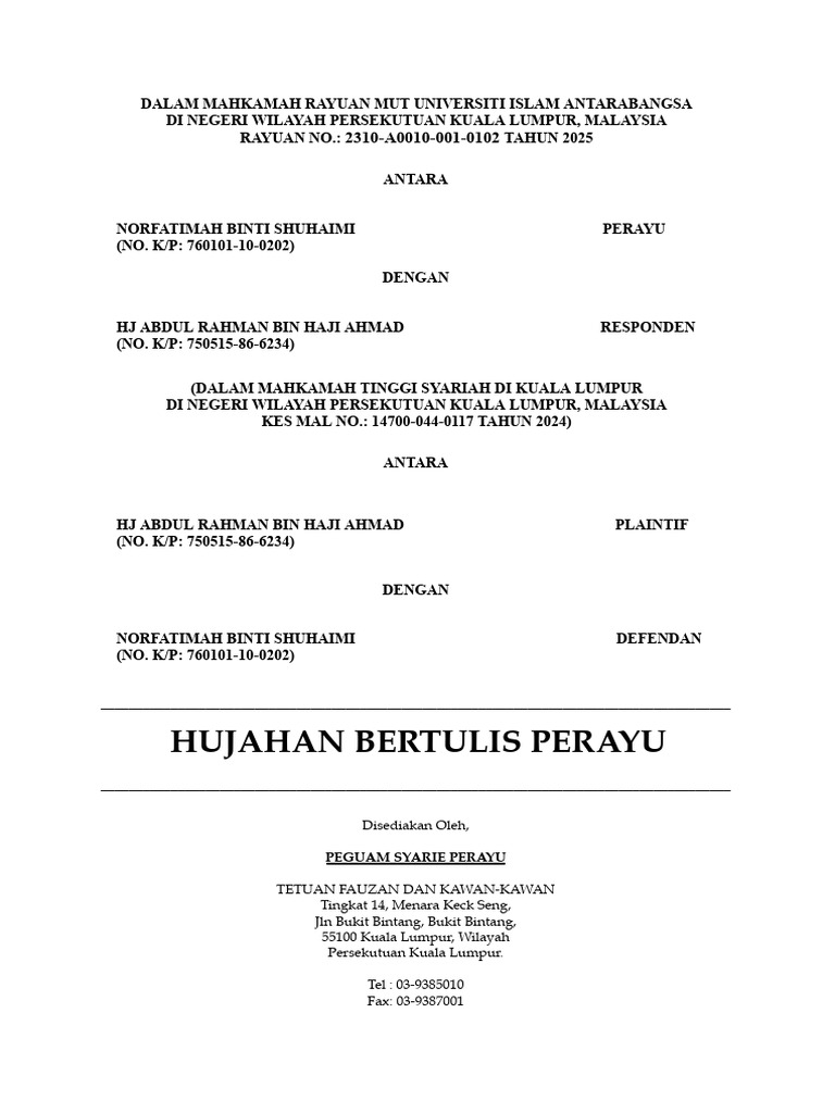 Share Hujahan Perayu | PDF