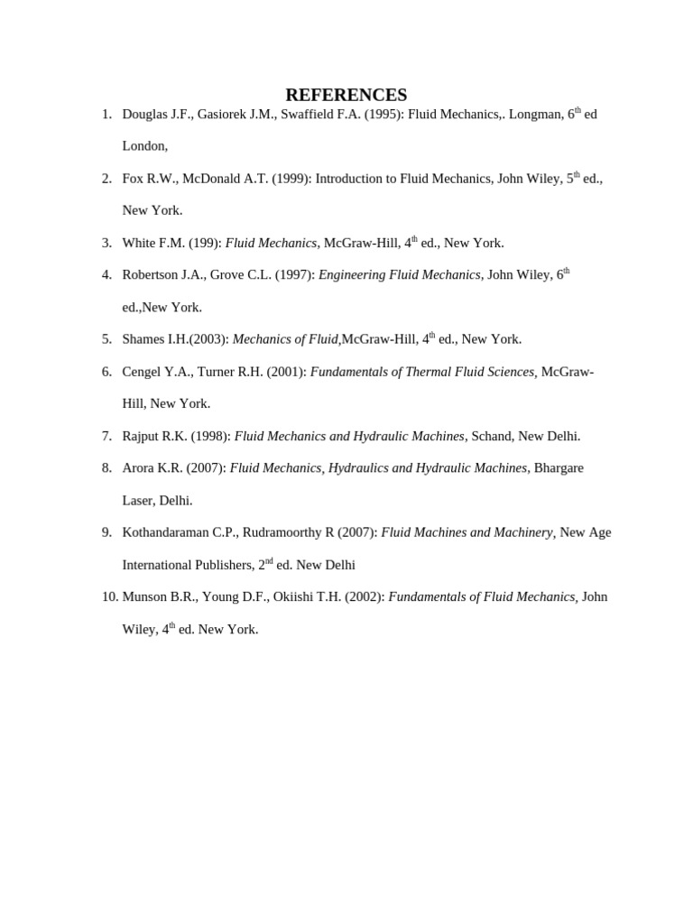 Essential Fluid Mechanics References | PDF