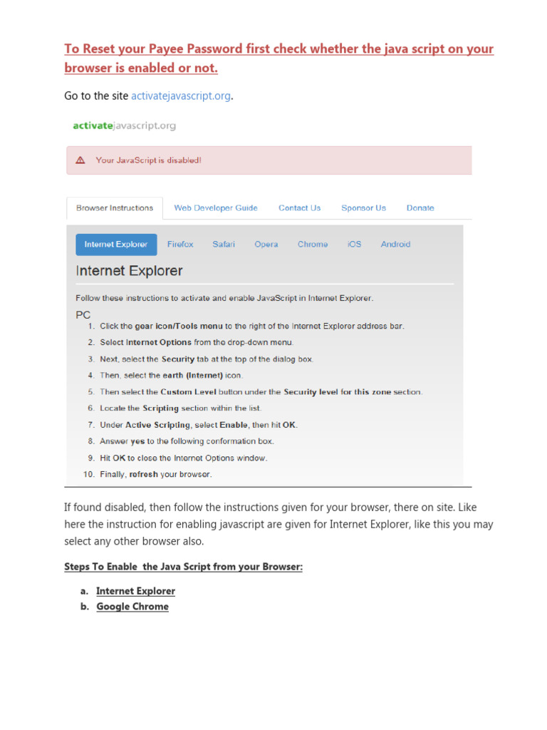 Java Script Enable | PDF
