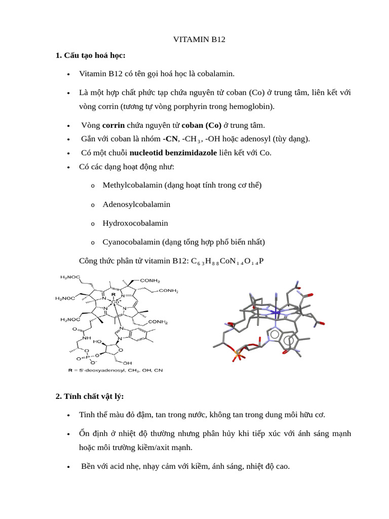 Vitamin b12 | PDF