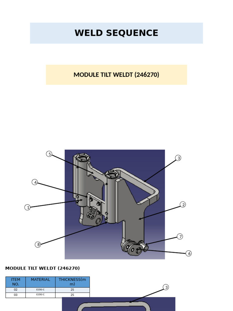 MODULE TILT WELD SEQUENCE Updated | PDF | Welding | Construction