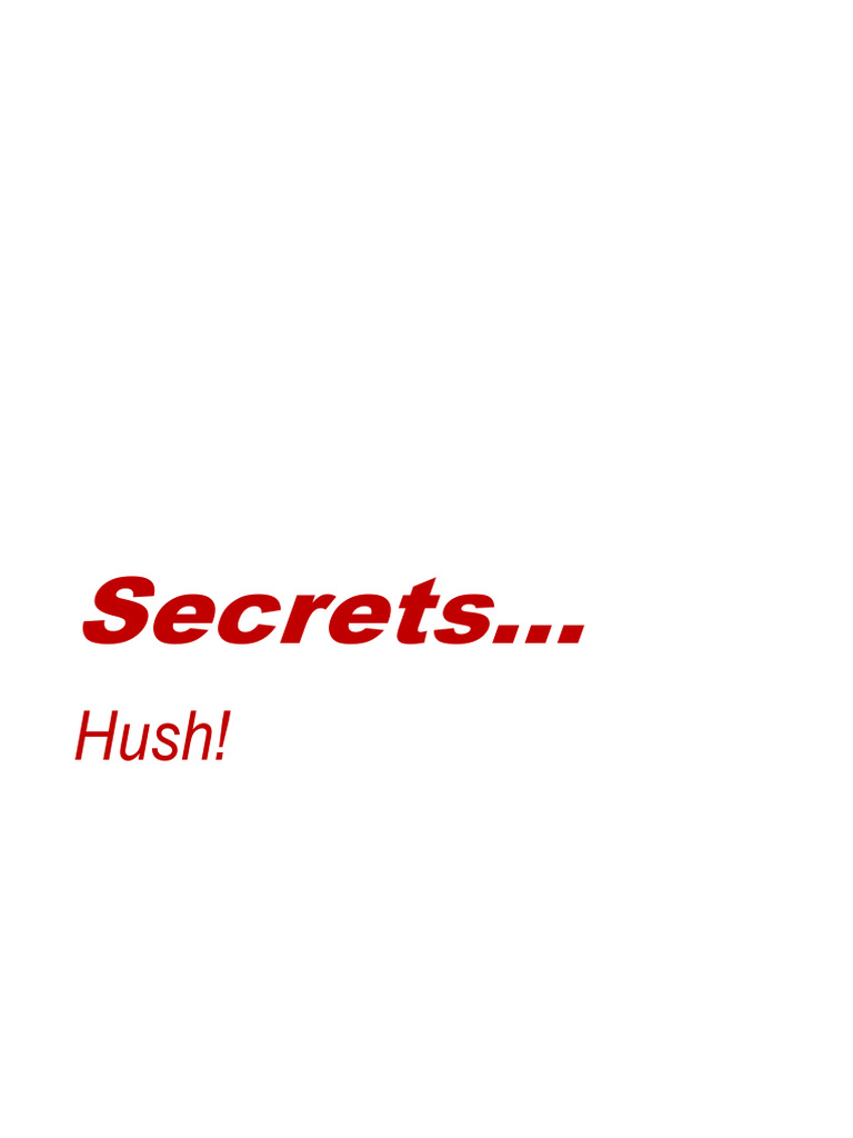 secrets^^. hush! | PDF