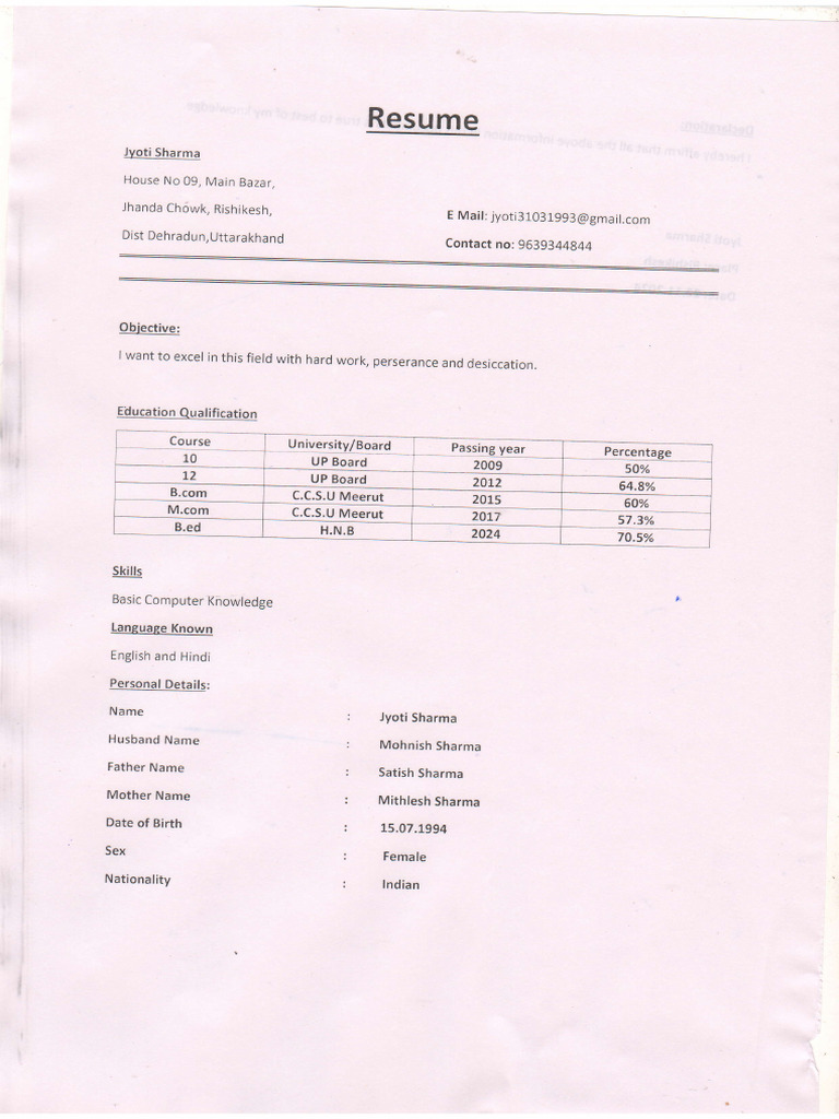 Jyoti Sharma PDF | PDF