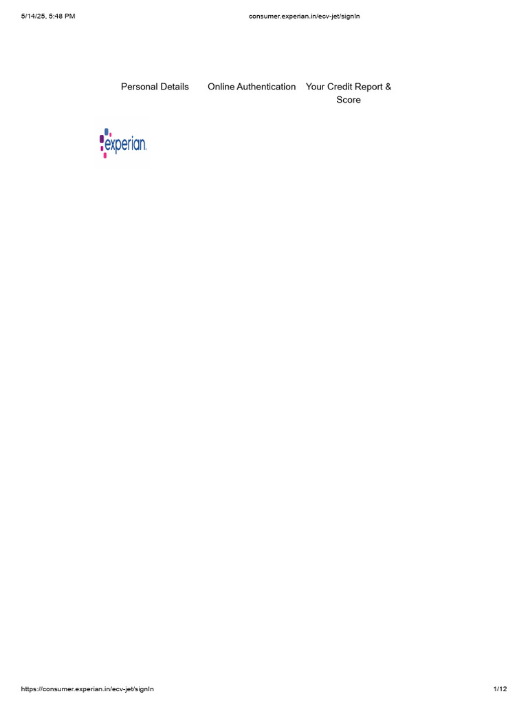 Experian Credit Report Summary | PDF | Loans | Credit