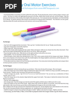 Oral Motor Exercises | PDF | Self-Improvement