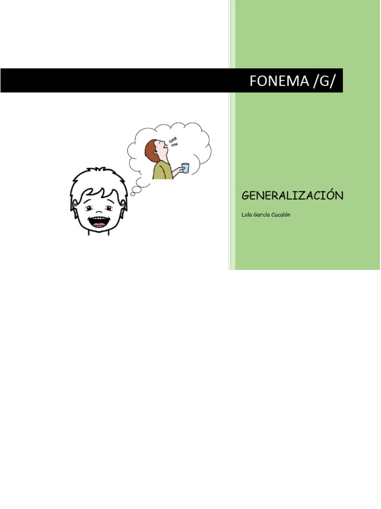 Grafología del Fonema G | PDF | Fonología | Fonética