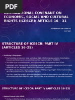 International Covenant On Economic, Social and Cultural Rights, 1966 | PDF