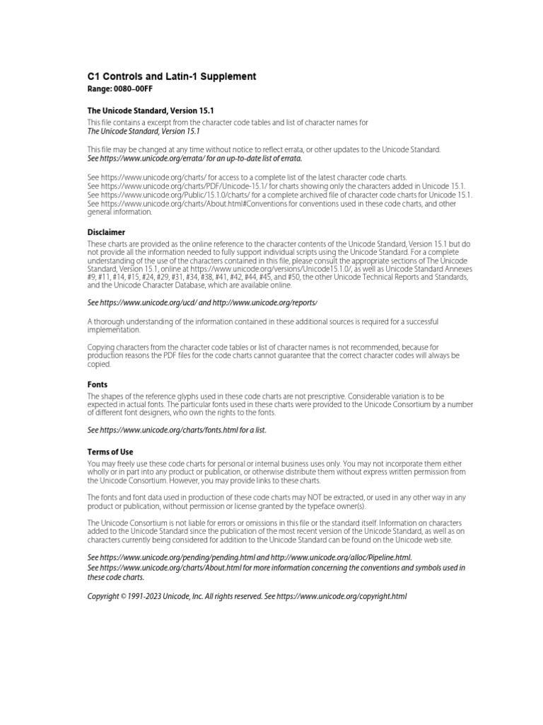 Latin Supplement | PDF | Letter Case | Text