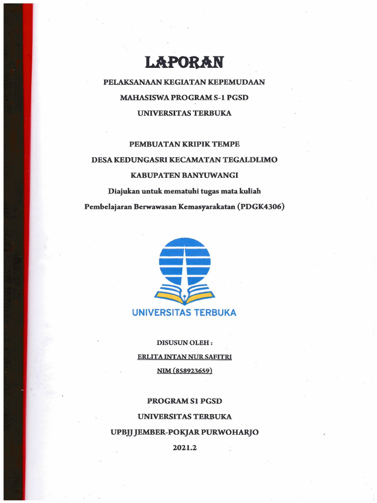 Contoh LAPORAN | PDF