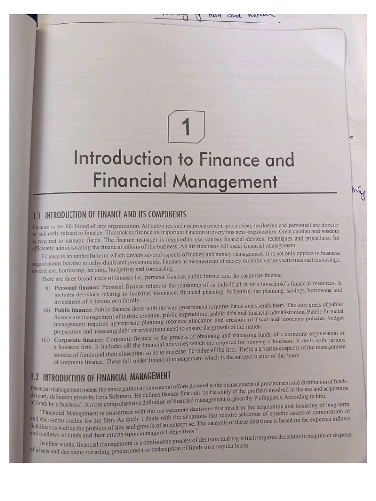 Introduction To Financial Management Pdf