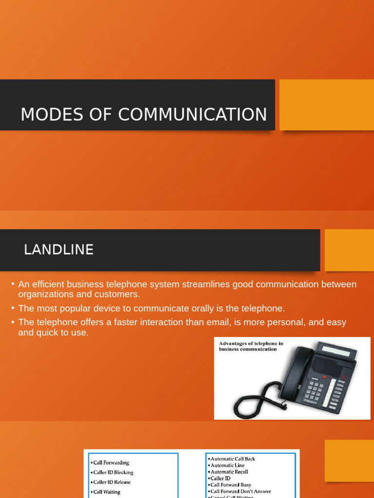 CH 3 Modes of Communication 7.59.50 PM | PDF | Computer Network | Telephone
