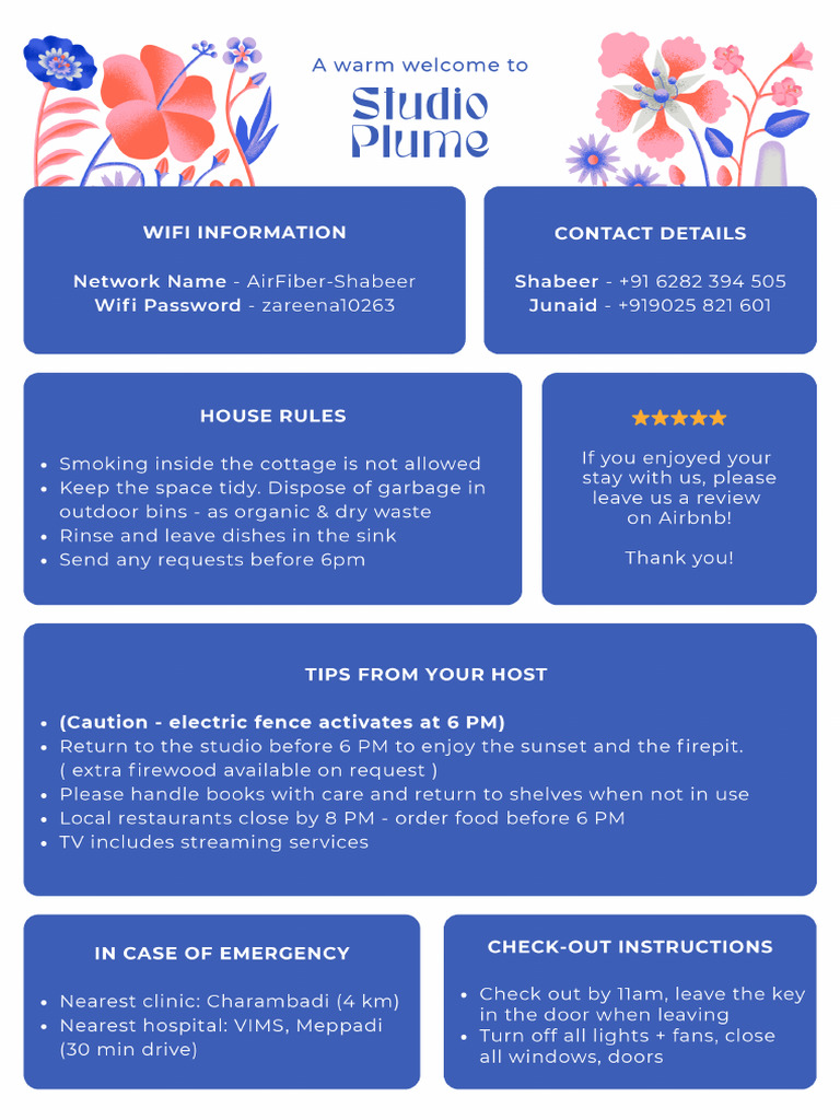 Studio Plume - House Rules | PDF