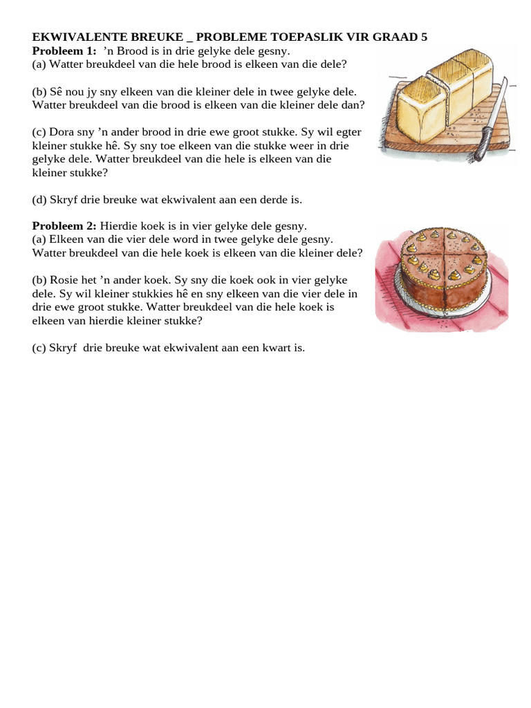 Ekwivalente Breuke - Graad 5 | PDF