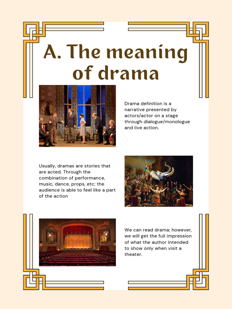 Meaning of Drama | PDF