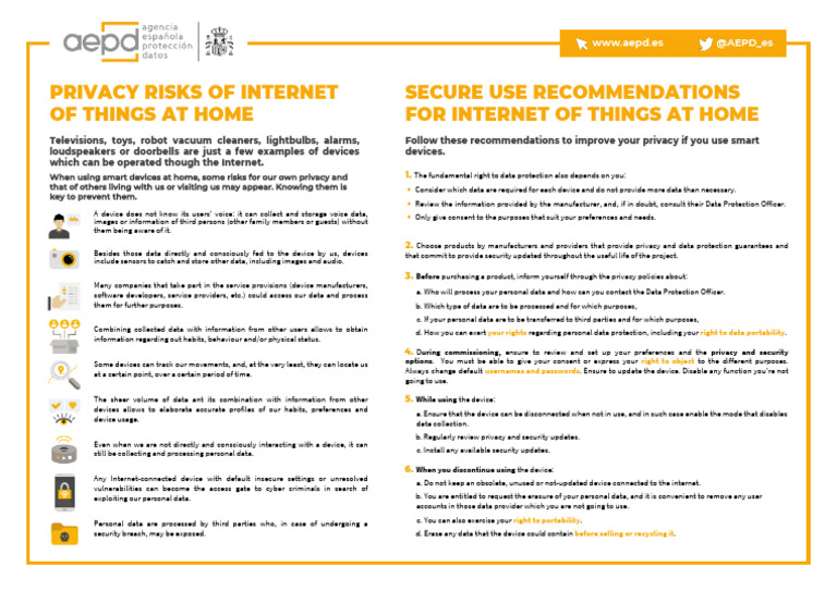 Privacy Risks of Internet of Things at Home | PDF | Privacy | Internet ...