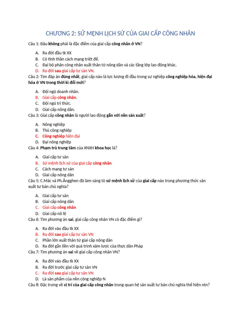 Chương 2-CNXH | PDF